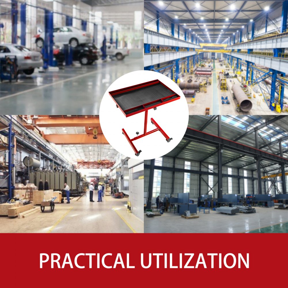 VEVOR 55lbs Capacity Rolling Tool Table 30x20inch Tear Down Tray Mobile ...