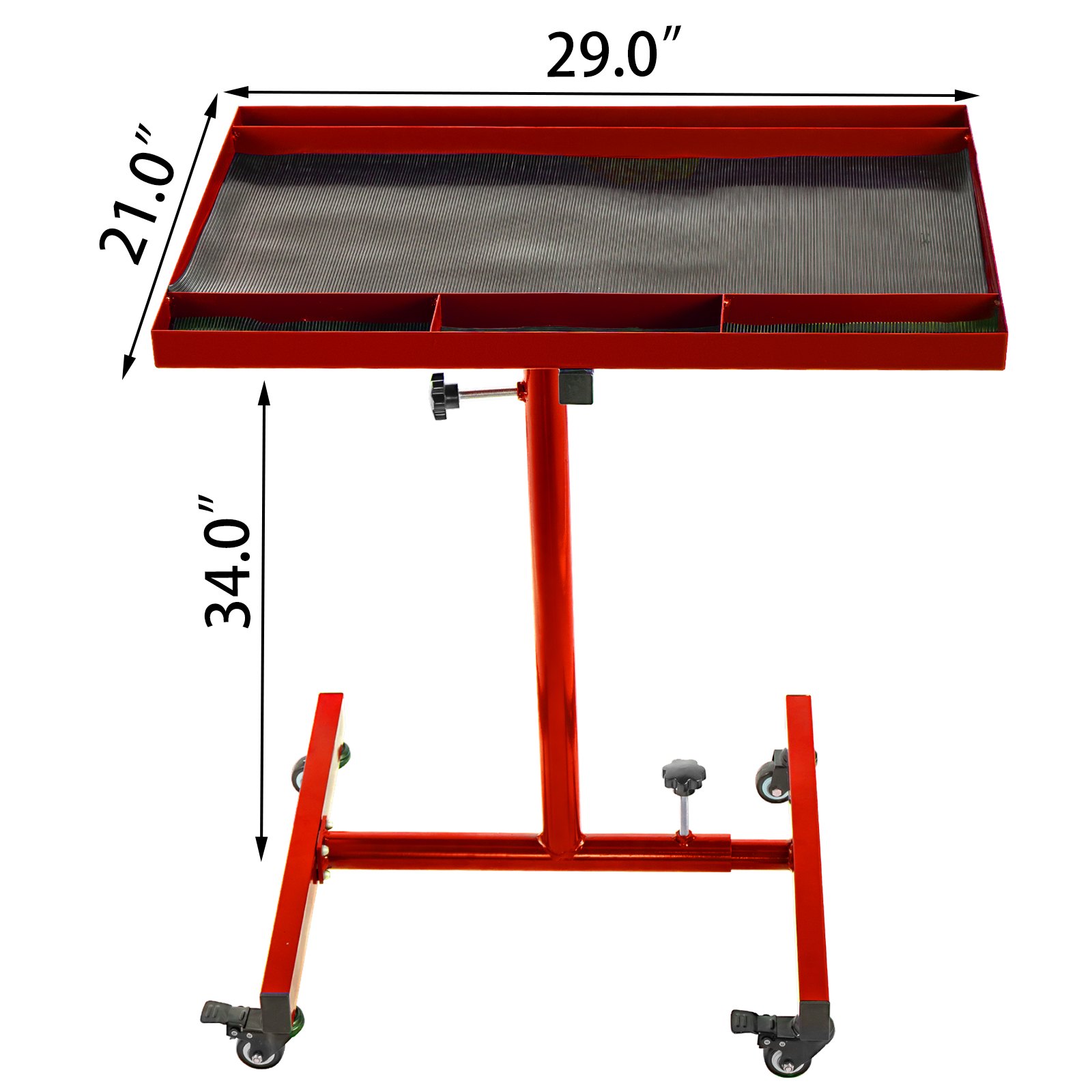 VEVOR 55lbs Capacity Rolling Tool Table 30x20inch Tear Down Tray Mobile ...