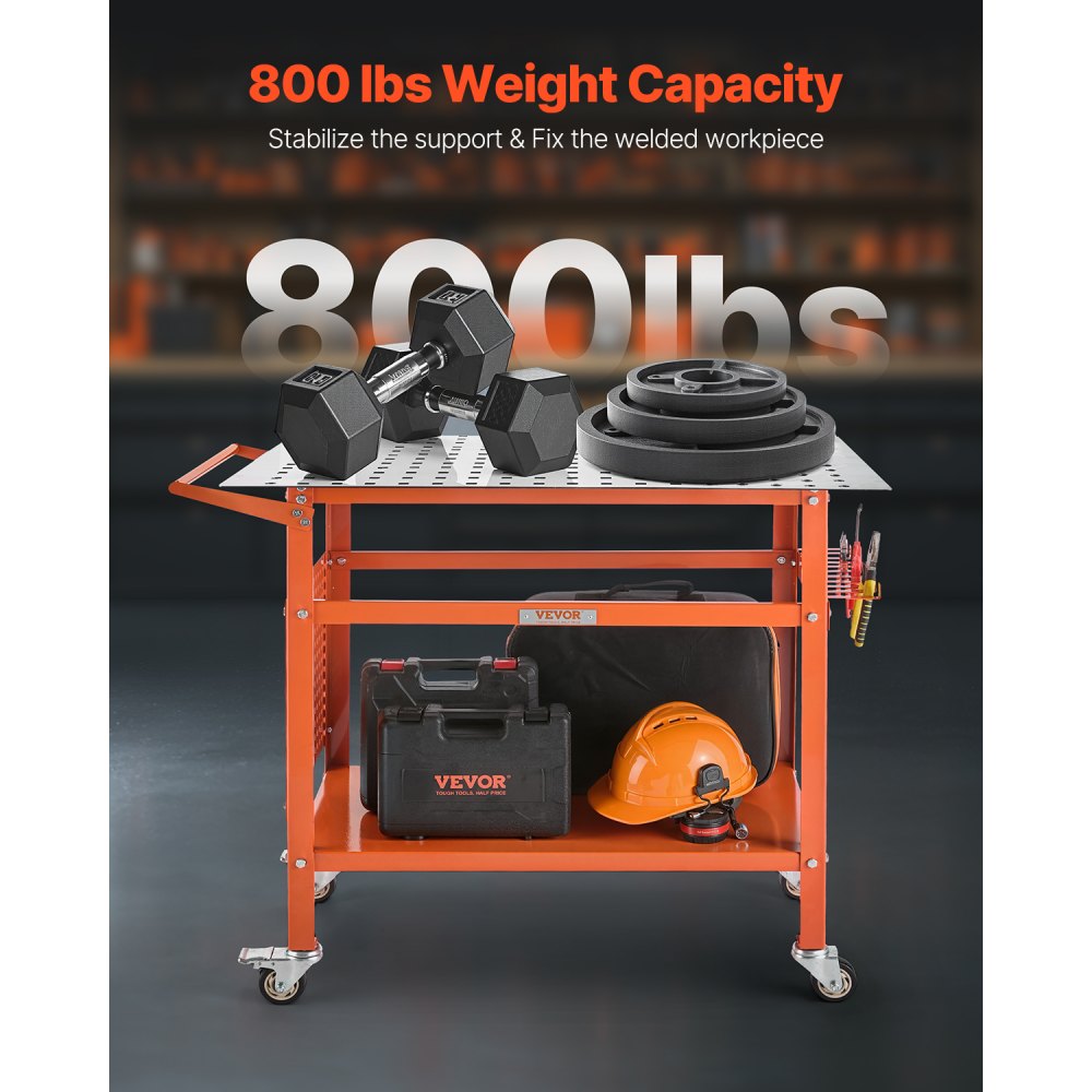 VEVOR Welding Fixture Table: Portable Carbon Steel Workbench