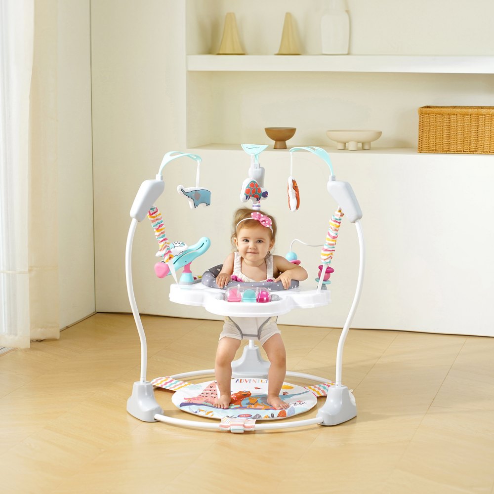 VEVOR Baby Bouncer, Baby Activity Center 360° Rotation & Adjustable ...