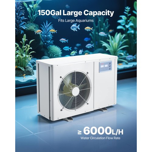 VEVOR Aquarium Chiller 150 Gallon, 1/2 HP Water Chiller for Hydroponics ...