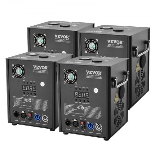 VEVOR Cold Spark Machine, 4 Pack 500W Output Fireworks Controllers, 6.6 ...