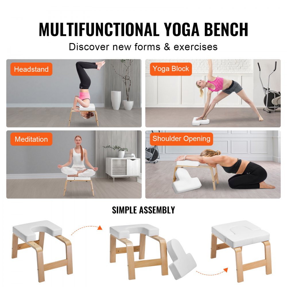 VEVOR Yoga Headstand Stool — 300 lbs Strong Weight Capacity
