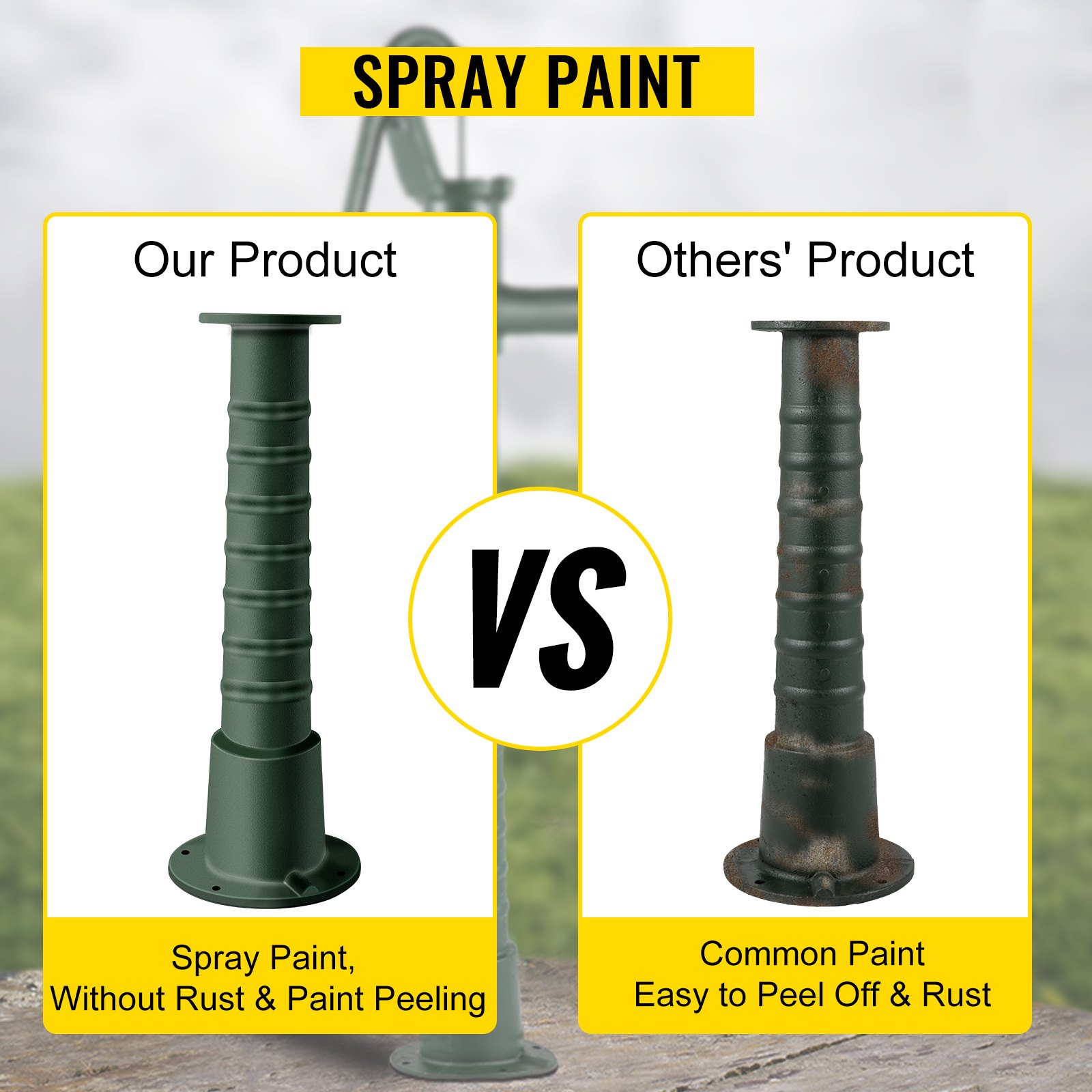 VEVOR Antique Hand Water Pump Stand Pitcher Pump Stand Cast Iron Well ...