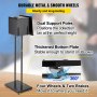 VEVOR Ballot Box, Floor Standing Suggestion Box with Sign Holder and ...