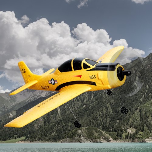 VEVOR RC Plane, 2.4GHZ 4 Channel Remote Control Airplane with 6-Axis ...