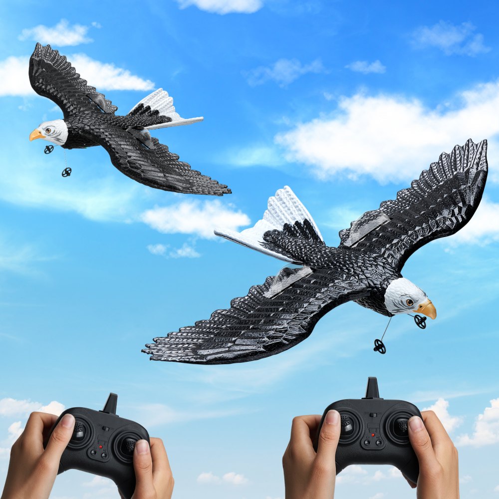 VEVOR RC Plane, 2.4GHZ 2 Channel Remote Control Airplane with 6-Axis ...
