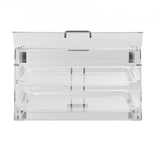 VEVOR Pastry Display Case, 2-Tier Commercial Countertop Bakery Display ...