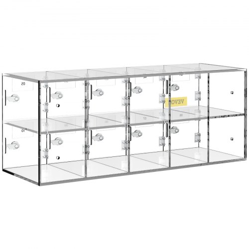 VEVOR Cell Phone Storage Locker, 10 Slots Acrylic Material with Door ...
