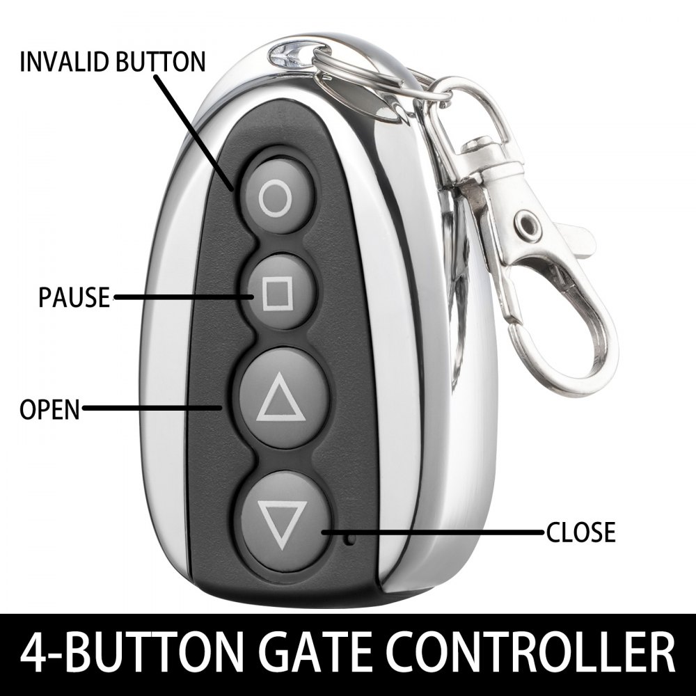 VEVOR Gate Remote Control 4-Button Backup Key Accept Signal Within ...