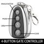 VEVOR Gate Remote Control 4-Button Backup Key Accept Signal Within 100ft for Automatic Opener ...