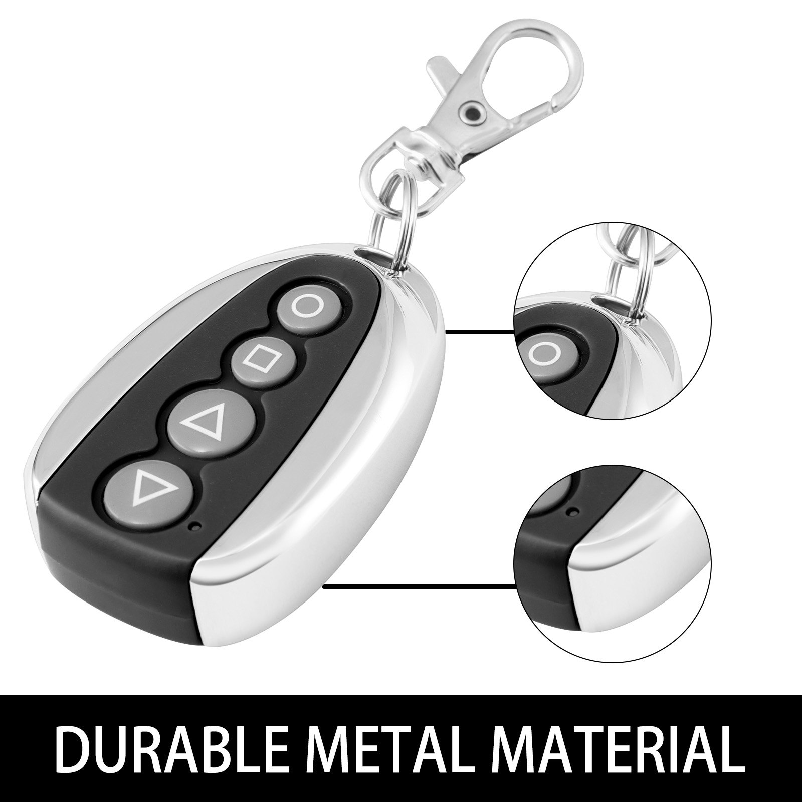 VEVOR Gate Remote Control 4-Button Backup Key Accept Signal Within ...