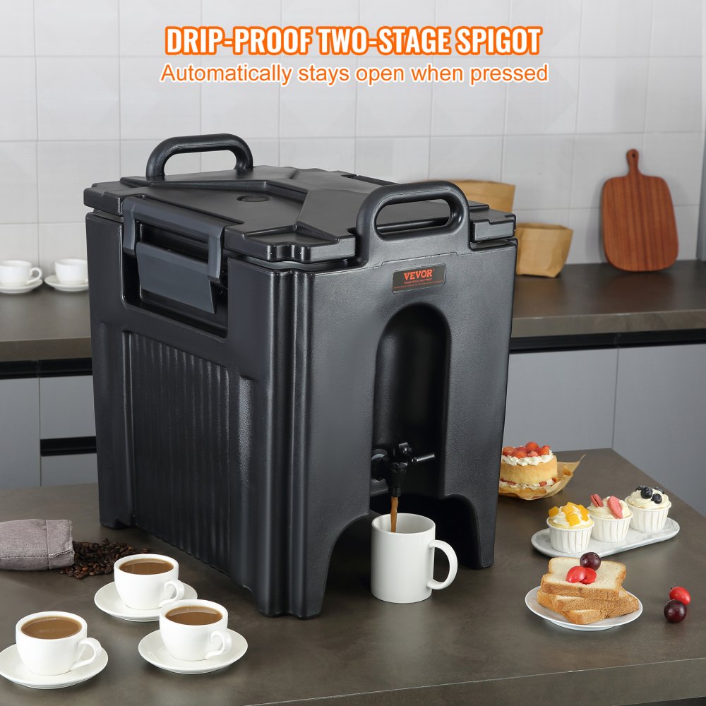 VEVOR Insulated Beverage Dispenser, 10 Gallon, Food-grade LL9450UP Hot ...