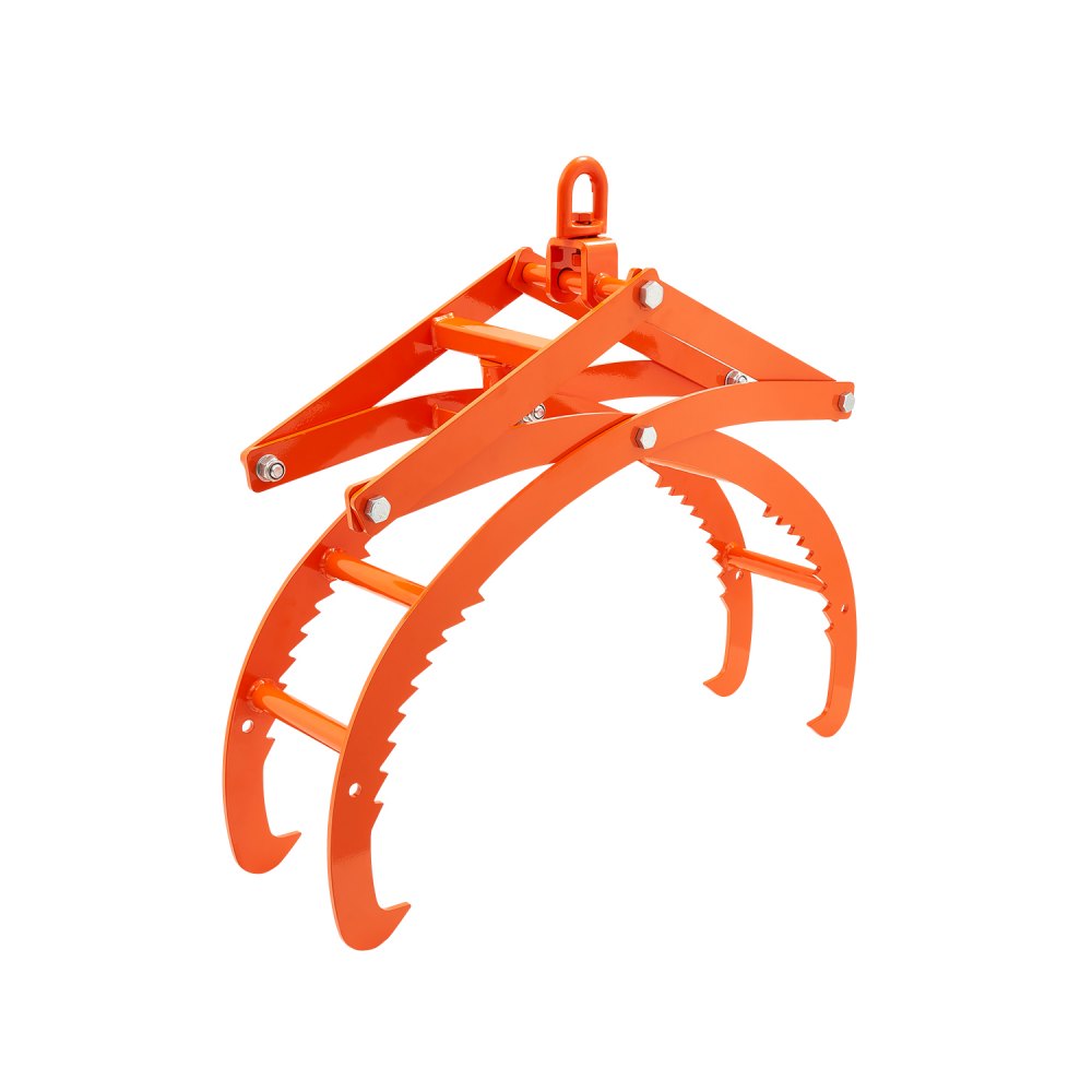 32in Log Lifting Tongs 4 Claw Timber Heavy Duty Steel Log Grapple ...