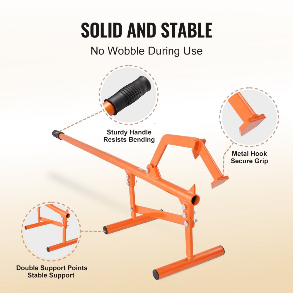 VEVOR Timberjack, 46.5 in, Heavy Duty Steel Log Lifter, Log Roller with ...