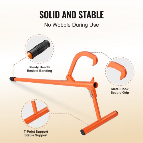 VEVOR Timberjack 48 in Heavy Duty Log Lifter Metal Handle for Max 15 ...