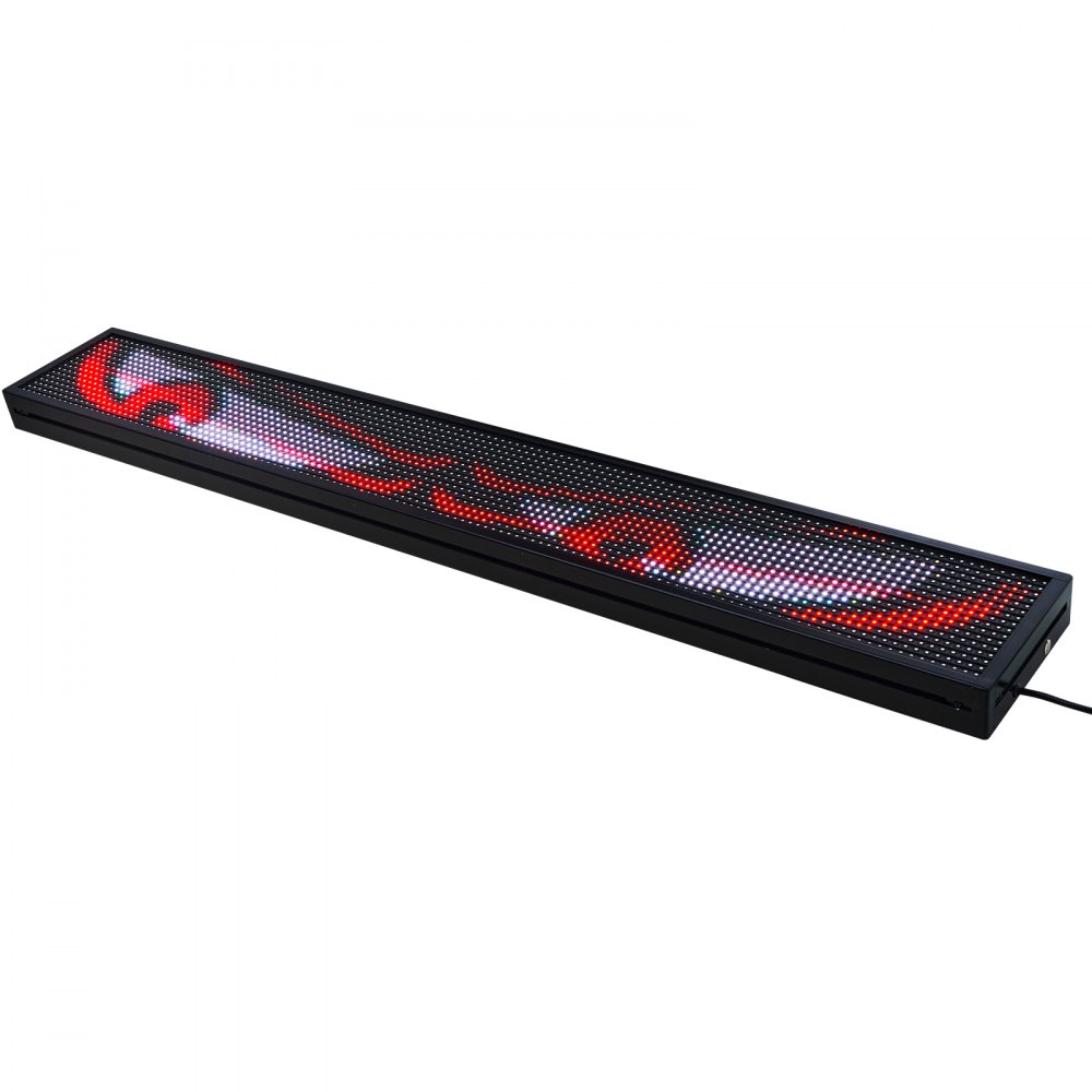 VEVOR Programmable LED Sign, P10 Full Color Flexible Digital Scrolling ...