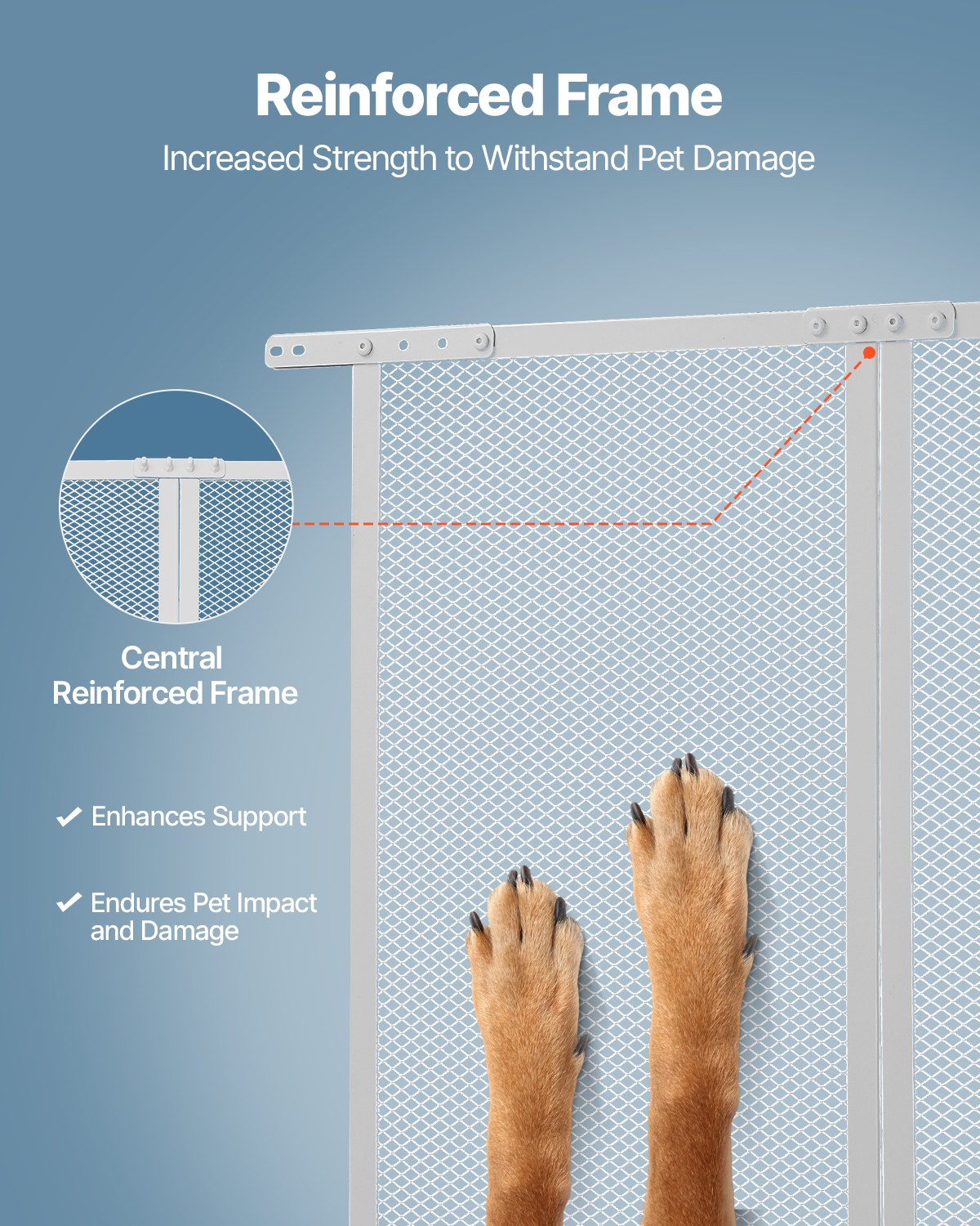 VEVOR Camper Screen Door Protector – 24x26 Inch Mesh Guard