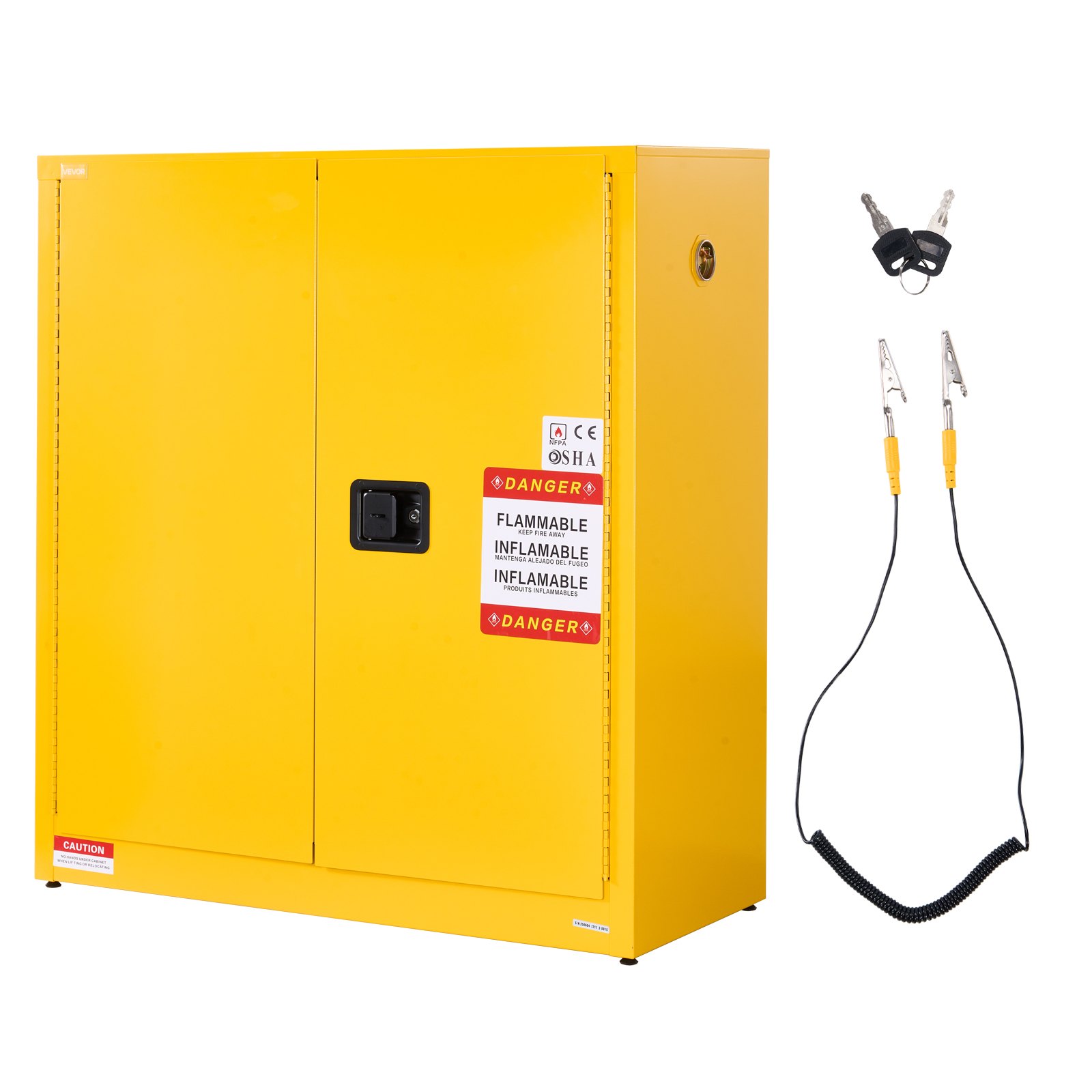 VEVOR Fireproof Storage Cabinet – 29-Gallon, Q235 Steel