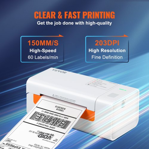 VEVOR VEVOR Thermal Label Printer, 4x6 Label Printer, Thermal Label ...