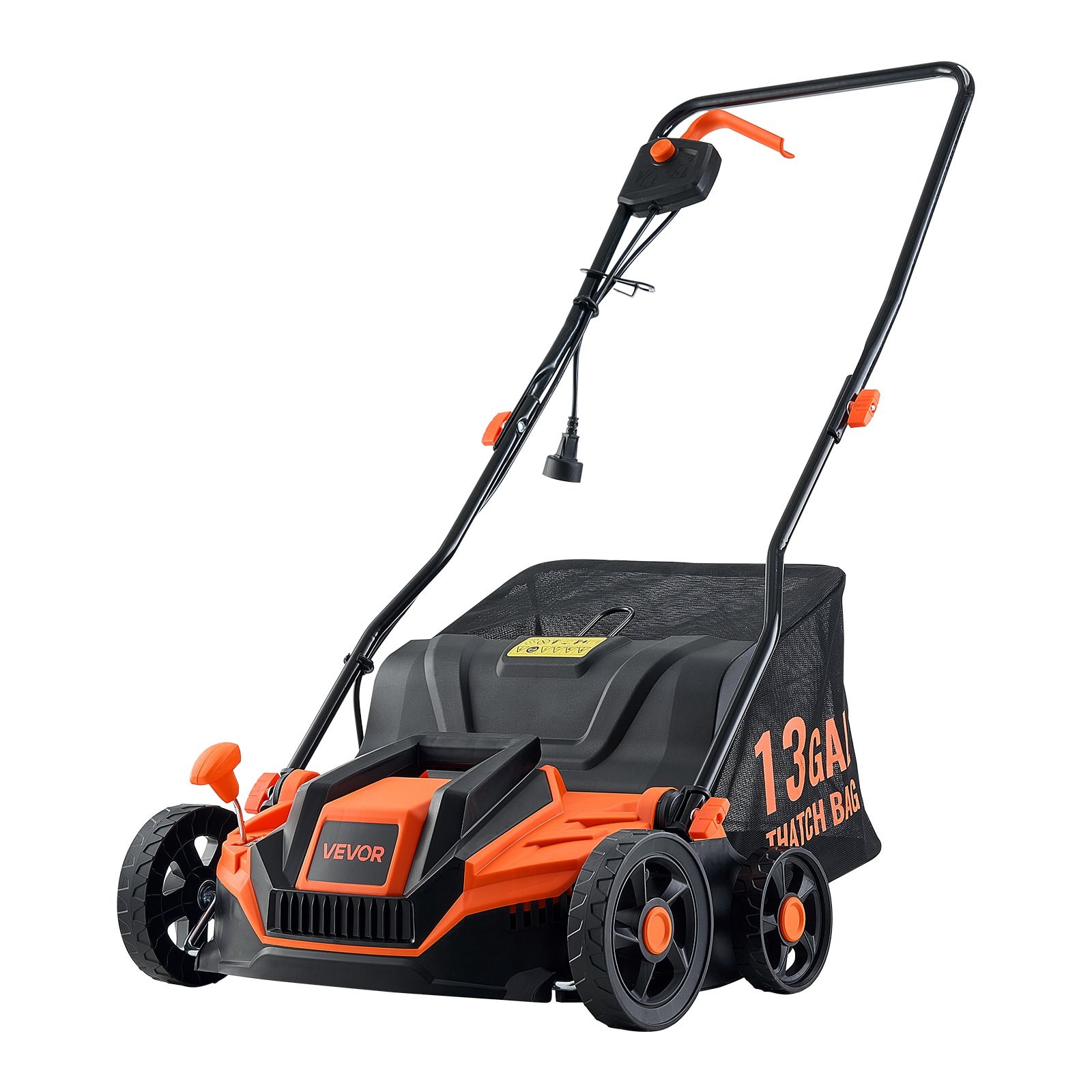 VEVOR Thatch Machine – 2-in-1 Electric Dethatcher, 13 Amp