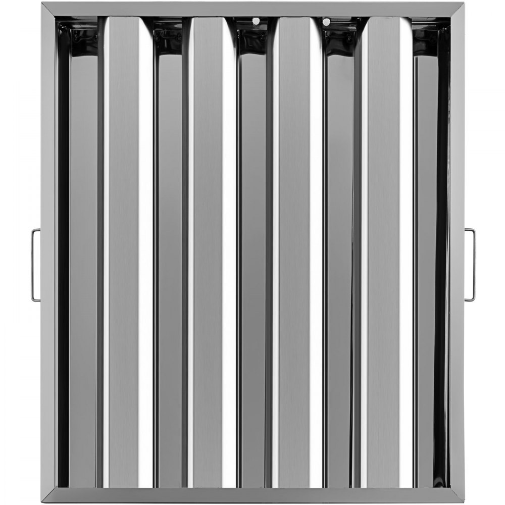 VEVOR Pack of 6 Hood Filters 19.5W x 24.5H Inch, 430 Stainless Steel 4 ...