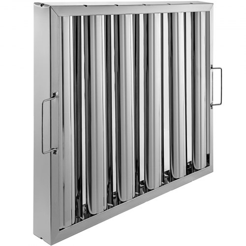 VEVOR Pack of 6 Hood Filters 19.5W x 15.5H Inch, 430 Stainless Steel 5 ...