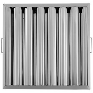 6 Pcs Stainless Steel Baffle Grease Filter - Hood Canopy Filter 495 X ...