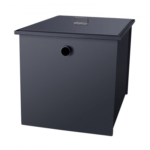 VEVOR 40LBS Commercial Grease Interceptor Trap Carbon Steel Waste Water ...