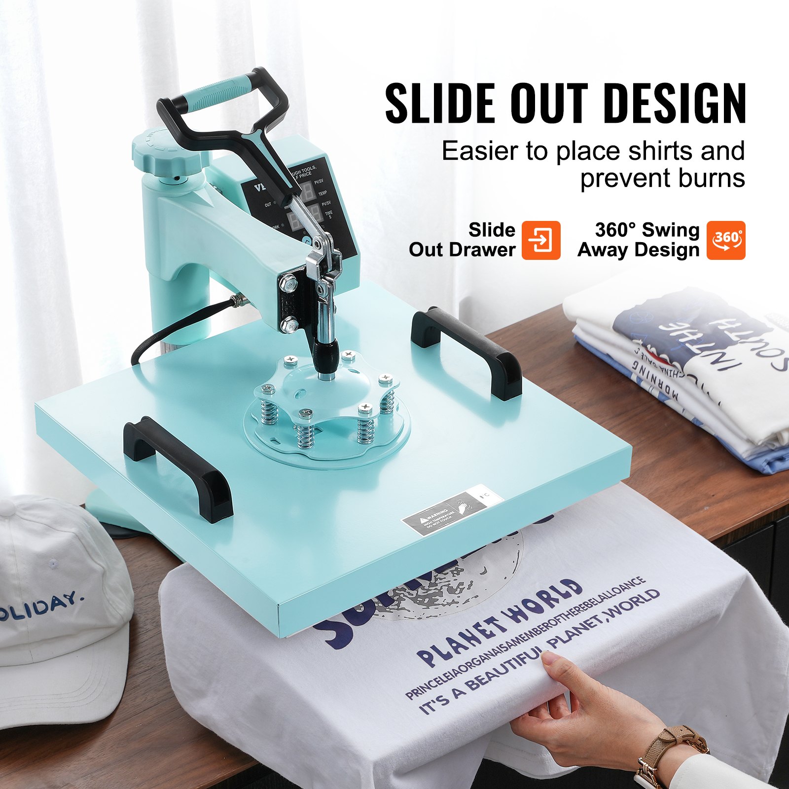 VEVOR Heat Press Machine 15x15 in 8 in 1 with 30oz Tumbler Press T ...