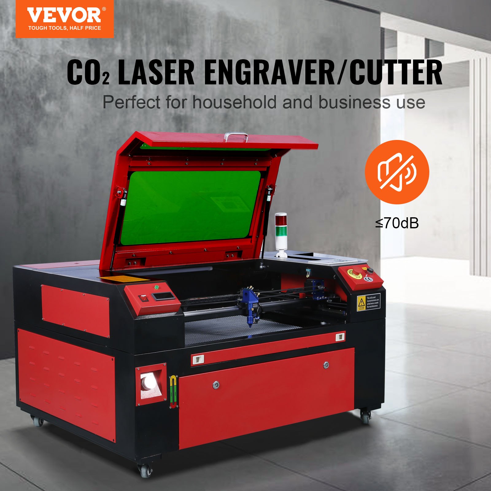 VEVOR 80W CO2 Laser Engraver Engraving Carving Print Machine 500x700 mm ...