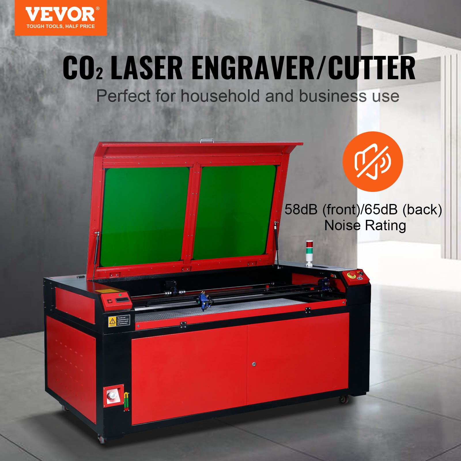 VEVOR 130W CO2 Laser Engraver Engraving Carving Print Machine ...