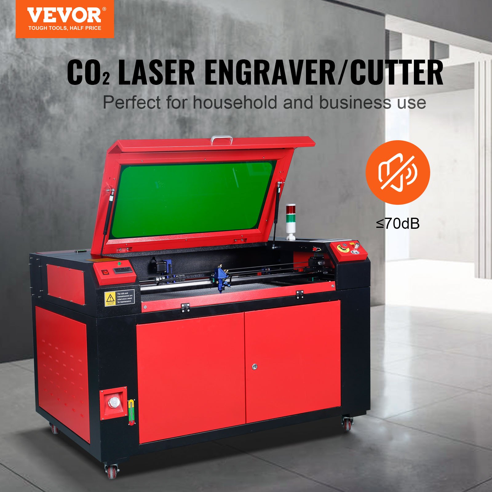 VEVOR 100W CO2 Laser Engraver Engraving Carving Print Machine 600x900 ...