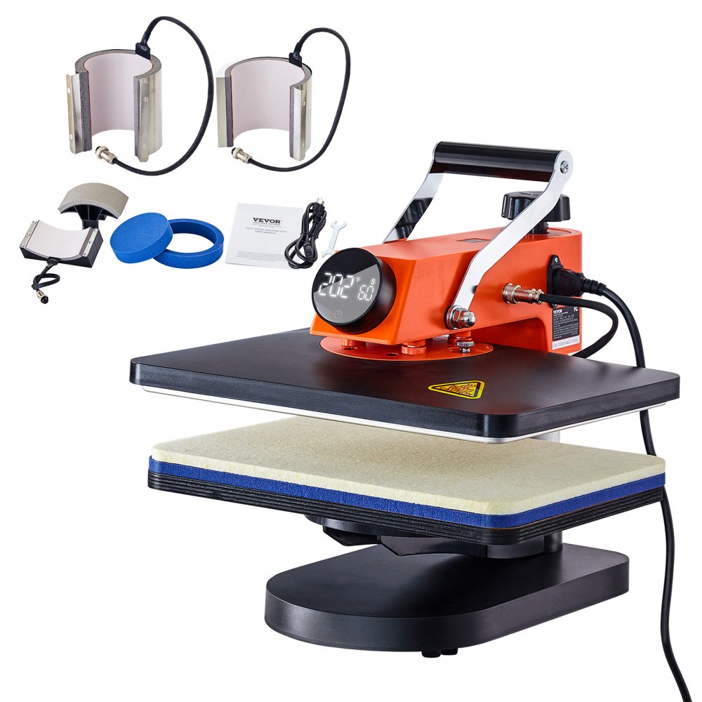 VEVOR Heat Press Machine - 6 in 1 Heat Press Sublimation Machine for ...