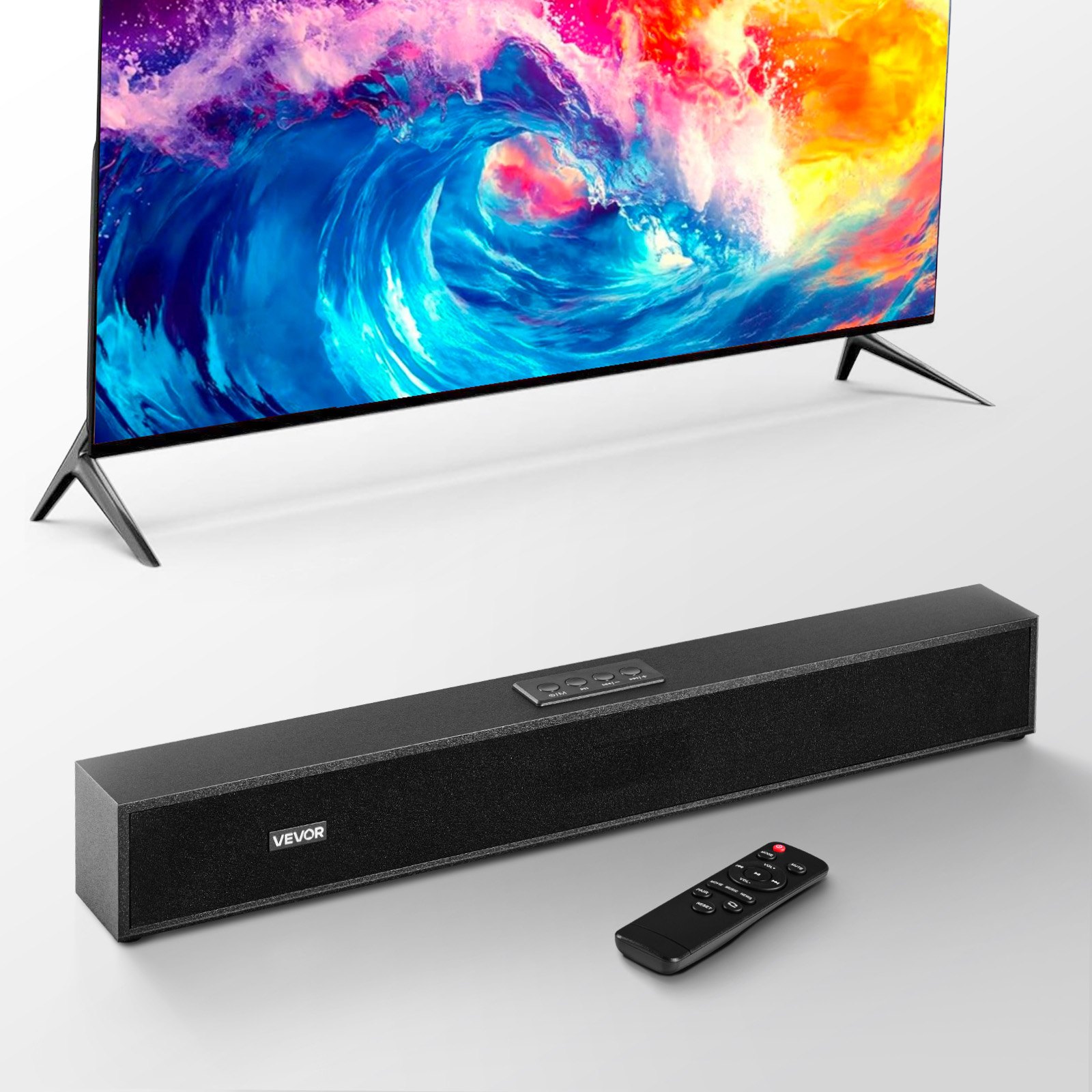 VEVOR Sound Bar for Smart TV, 2.0 Channel, 24-Inch Compact Soundbar TV ...