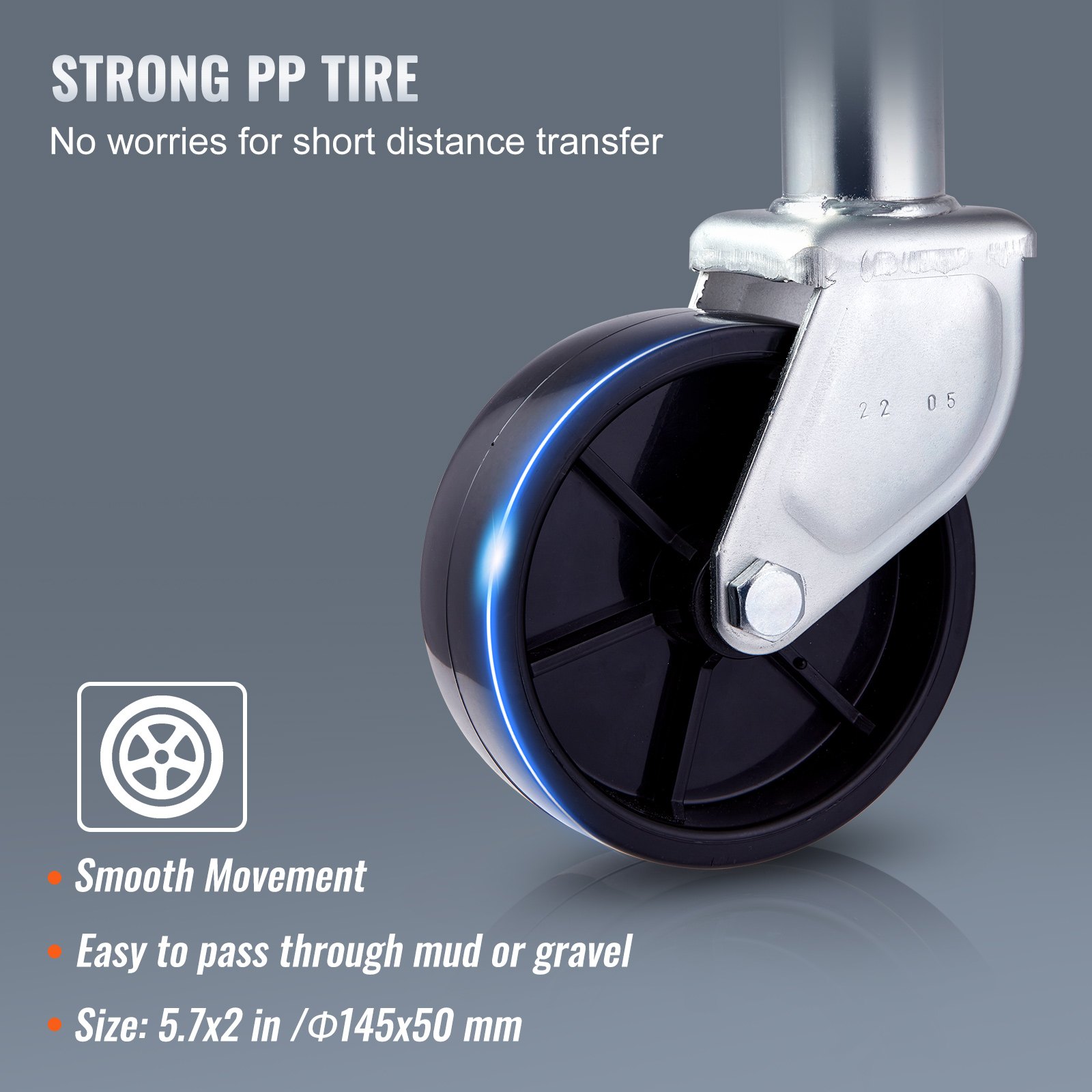 VEVOR Trailer Jack, Boat Trailer Jack 32.8 in, Bolt-on Trailer Tongue ...