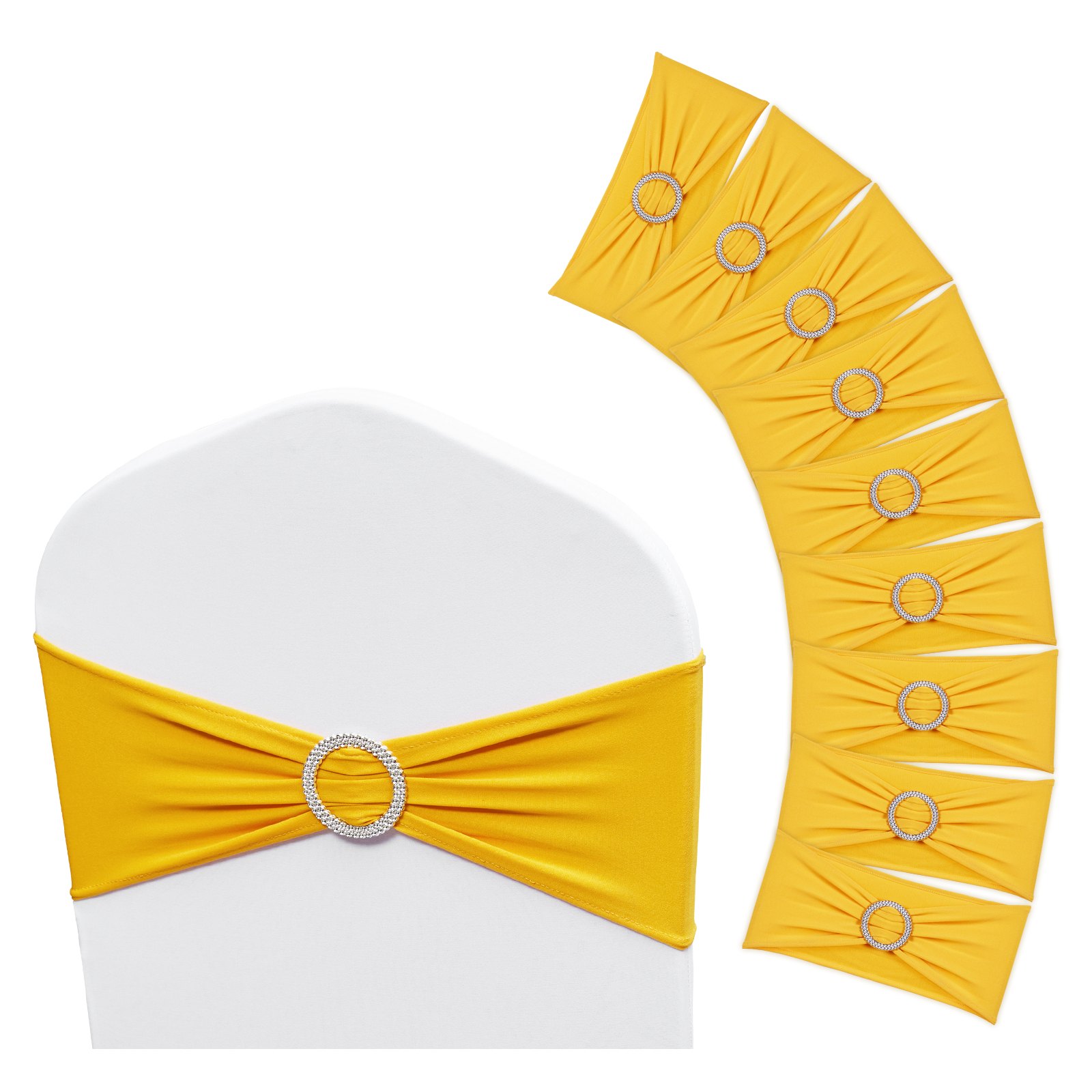 VEVOR Stretch Spandex Chair Sashes, Chair Slipcover and Stretch Chair ...