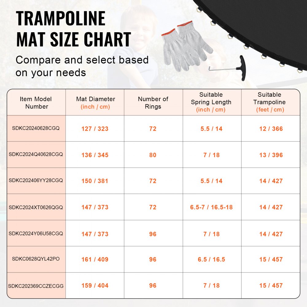 VEVOR Trampoline Jumping Mat — Durable and High Bounce