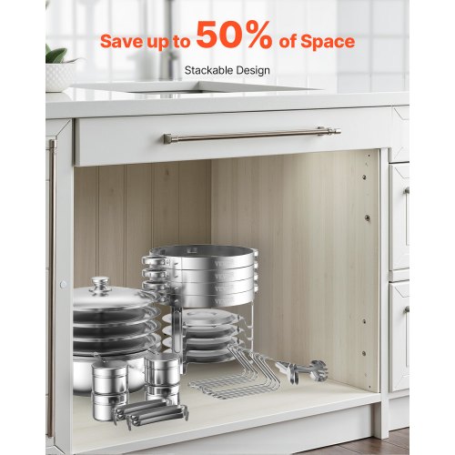 5 Qt 2 Pack Round Chafing Dish Buffet Set Full-Size Pan Stainless Steel ...