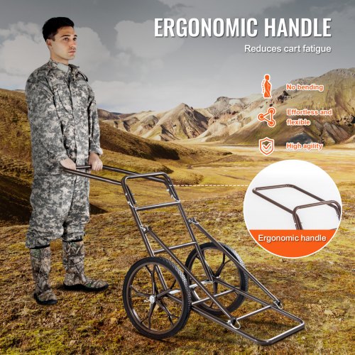 VEVOR Deer Cart, 500 LBS Capacity Folding Game Cart, Deer Cart Game ...