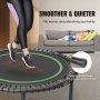 VEVOR 40" Foldable Mini Fitness Trampoline Adults Indoor Exercise ...