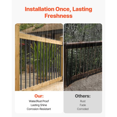 Metal Staircase Balusters 101 Pack 36 In Aluminum Spindles with Screws ...