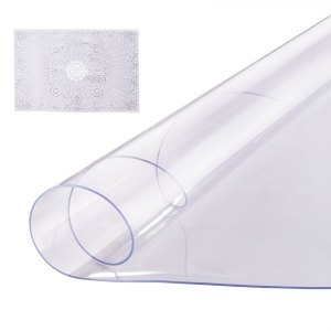 VEVOR Clear Plastic Round Table Cover – 48", 2.0mm, 6.2lbs