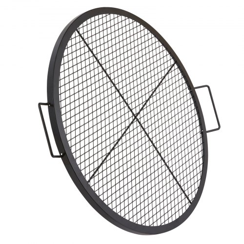 VEVOR X-Marks Fire Pit Grill Grate, Round Cooking Grate, Heavy Duty ...