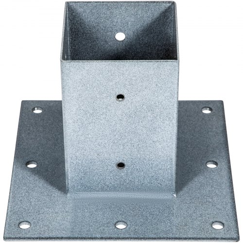 VEVOR Post Base, 4"x4" Mailbox Base Plate, Granite Powder-Coated Fence ...