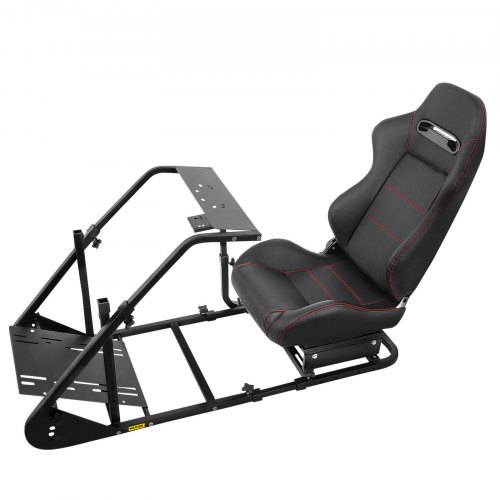 VEVOR Simulator Cockpit RS6 with Real Racing Seat Simulator Height ...