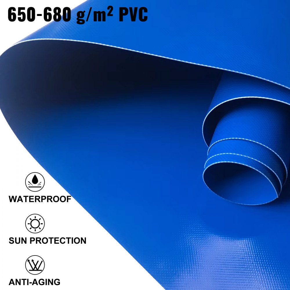 VEVOR Pool Safety Cover, 10.5x20 ft In-ground Pool Cover, Blue In ...