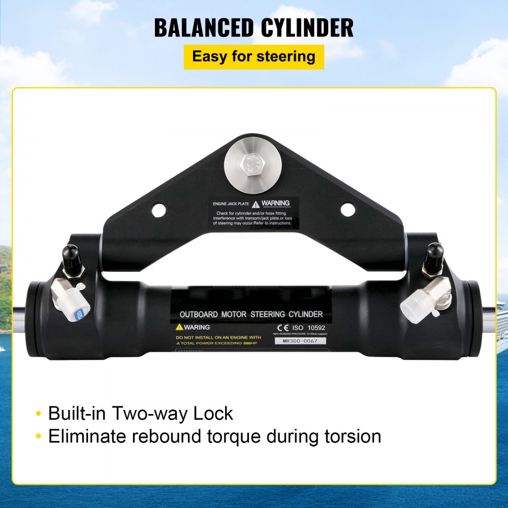 Hydraulic Steering Cylinder Outboard Steering Pump HC5345-3 Marine ...
