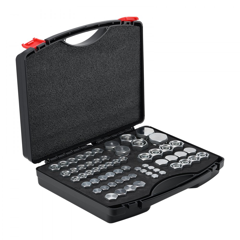 VEVOR 64 PCS DIN Hydraulic Fittings, Heavy Duty Master Industrial ...