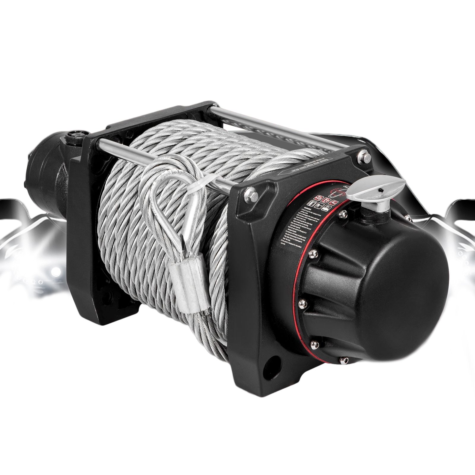 VEVOR Industrial Hydraulic Winch 20,000lbs, Hydraulic Anchor Winch with ...